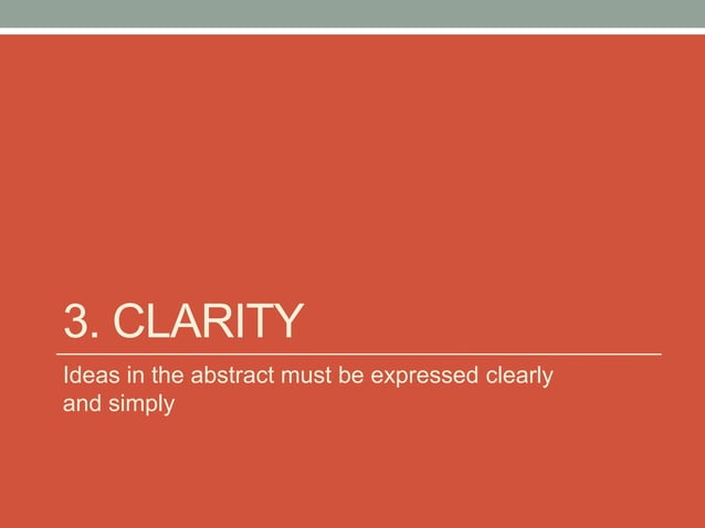 How to Write a One-Page Abstract | PPTX