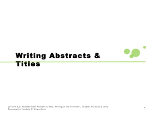 Abstracts | PPT