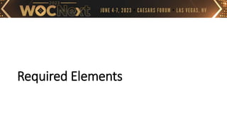 WOCNext® 2023 Abstract Instructions | PPTX