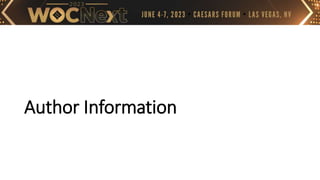 WOCNext® 2023 Abstract Instructions | PPTX