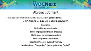 WOCNext® 2024 Abstract Instructions | PPTX