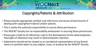 WOCNext® 2024 Abstract Instructions | PPTX