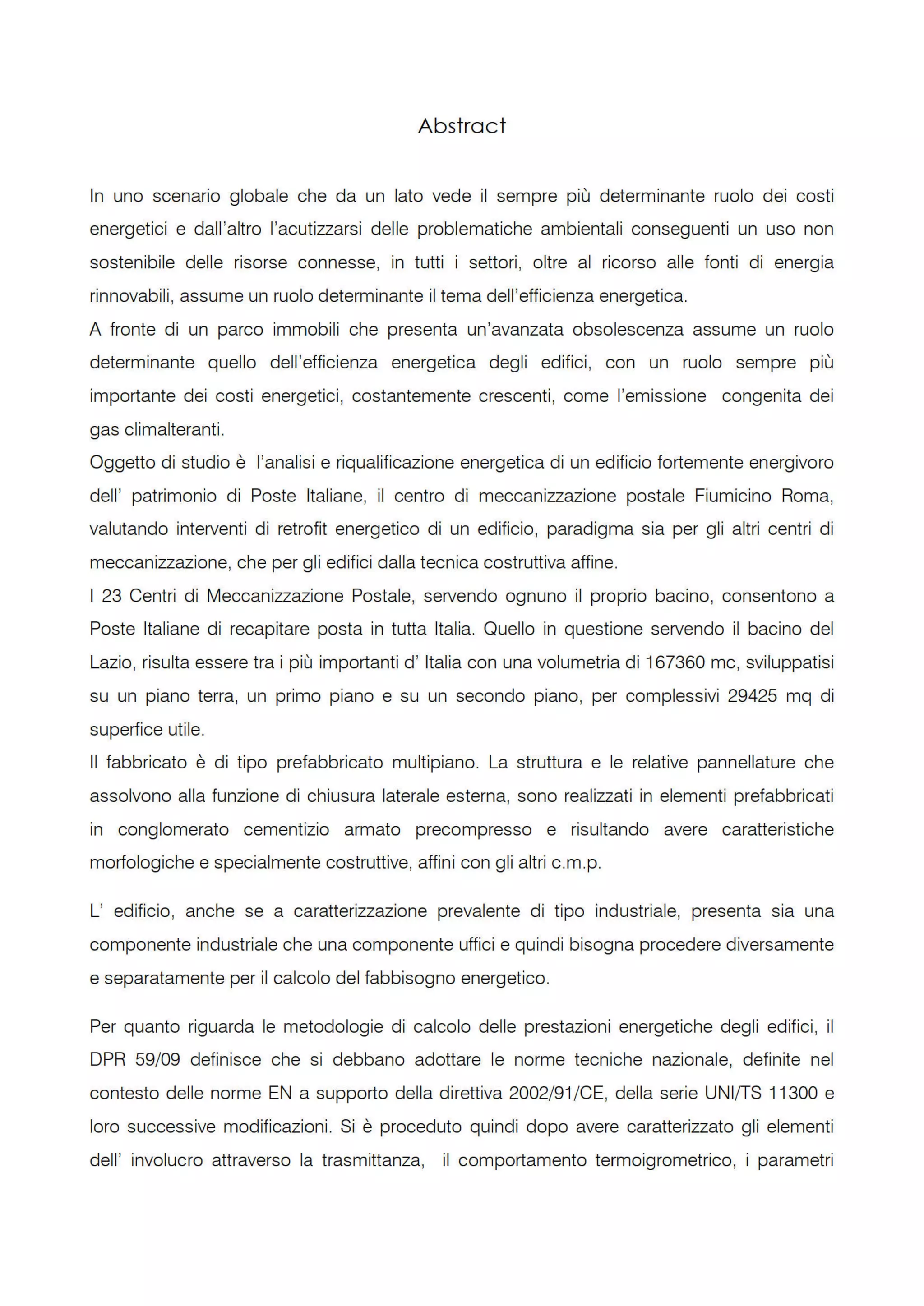 Tesi di Laurea (Abstract) | PDF