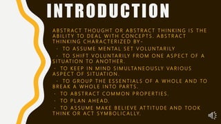 Abstract thinking | PPTX