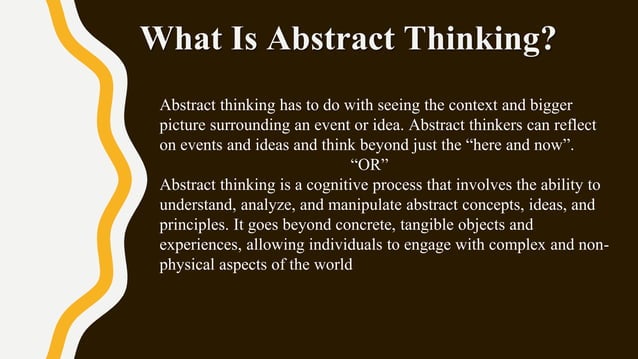 Abstract Thinking Grp Asgt.pptx | Education