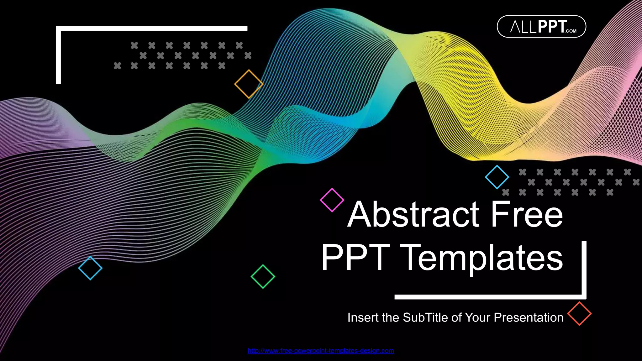 Abstract wave lines power point templates | PPTX