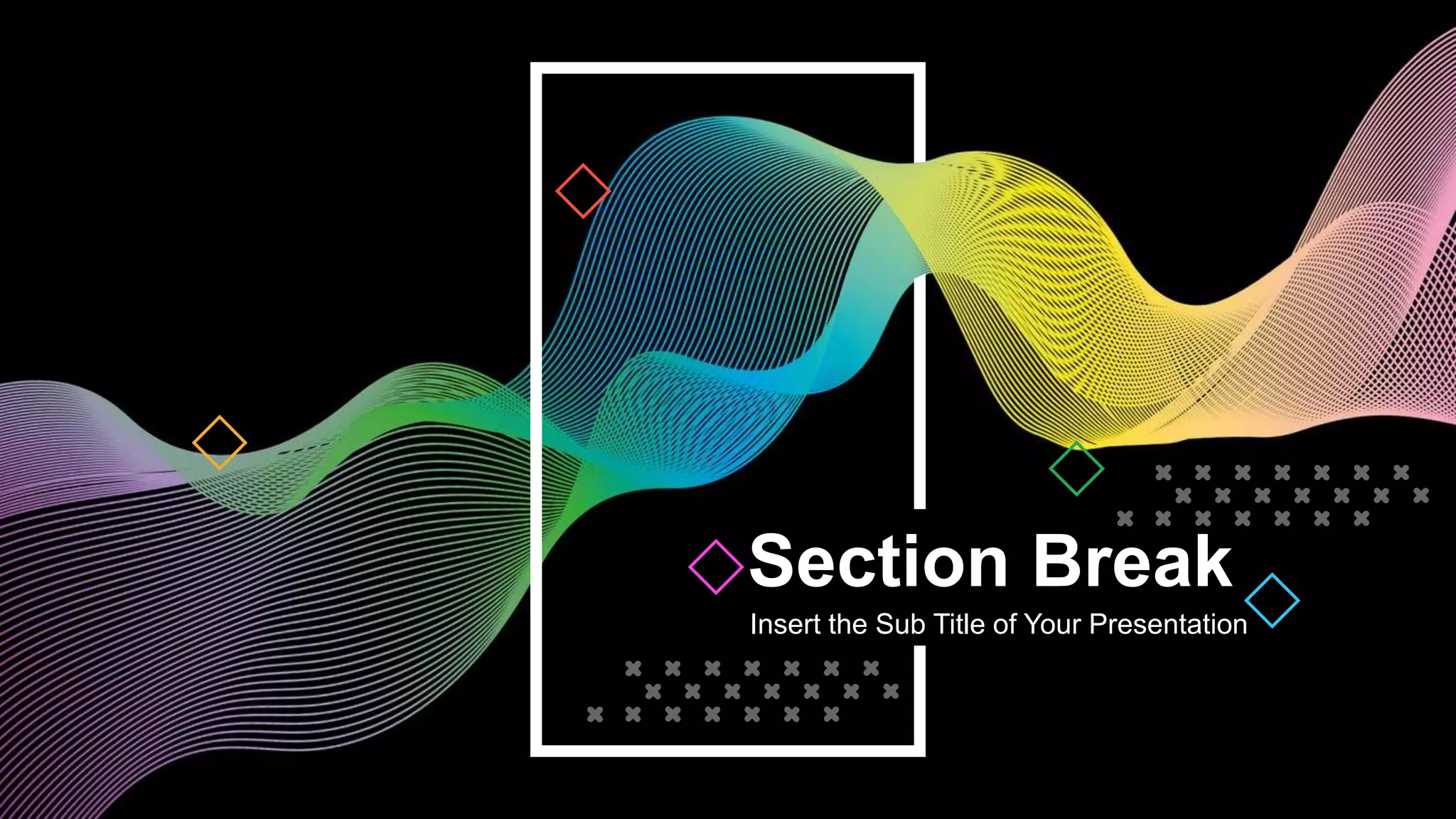 Abstract wave lines power point templates | PPTX