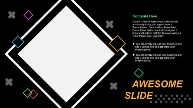 Abstract wave lines power point templates | PPT