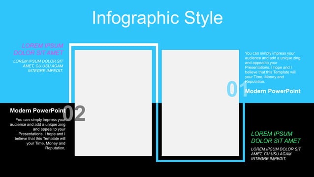 Abstract wave lines power point templates | PPT