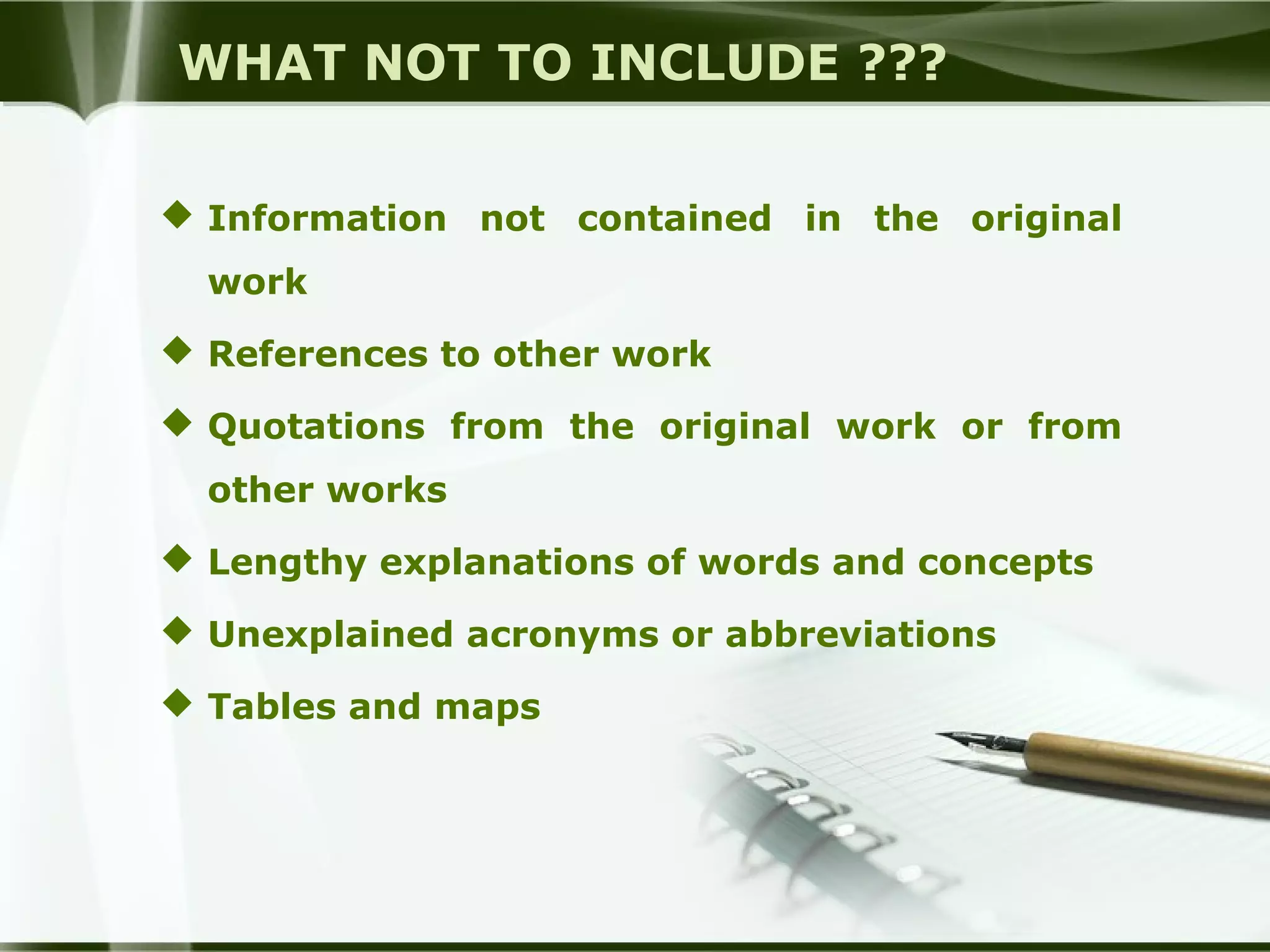 Abstract writing | PPT