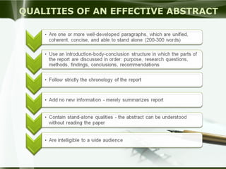 Abstract writing | PPT