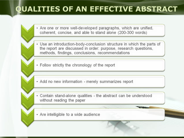 Abstract writing | PPT