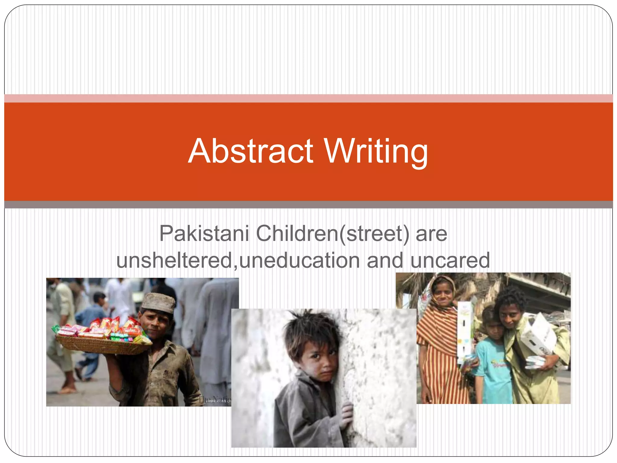 Abstract writing | PPT
