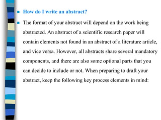 Abstract writing | PPTX