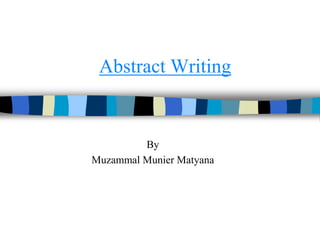 Abstract writing | PPTX