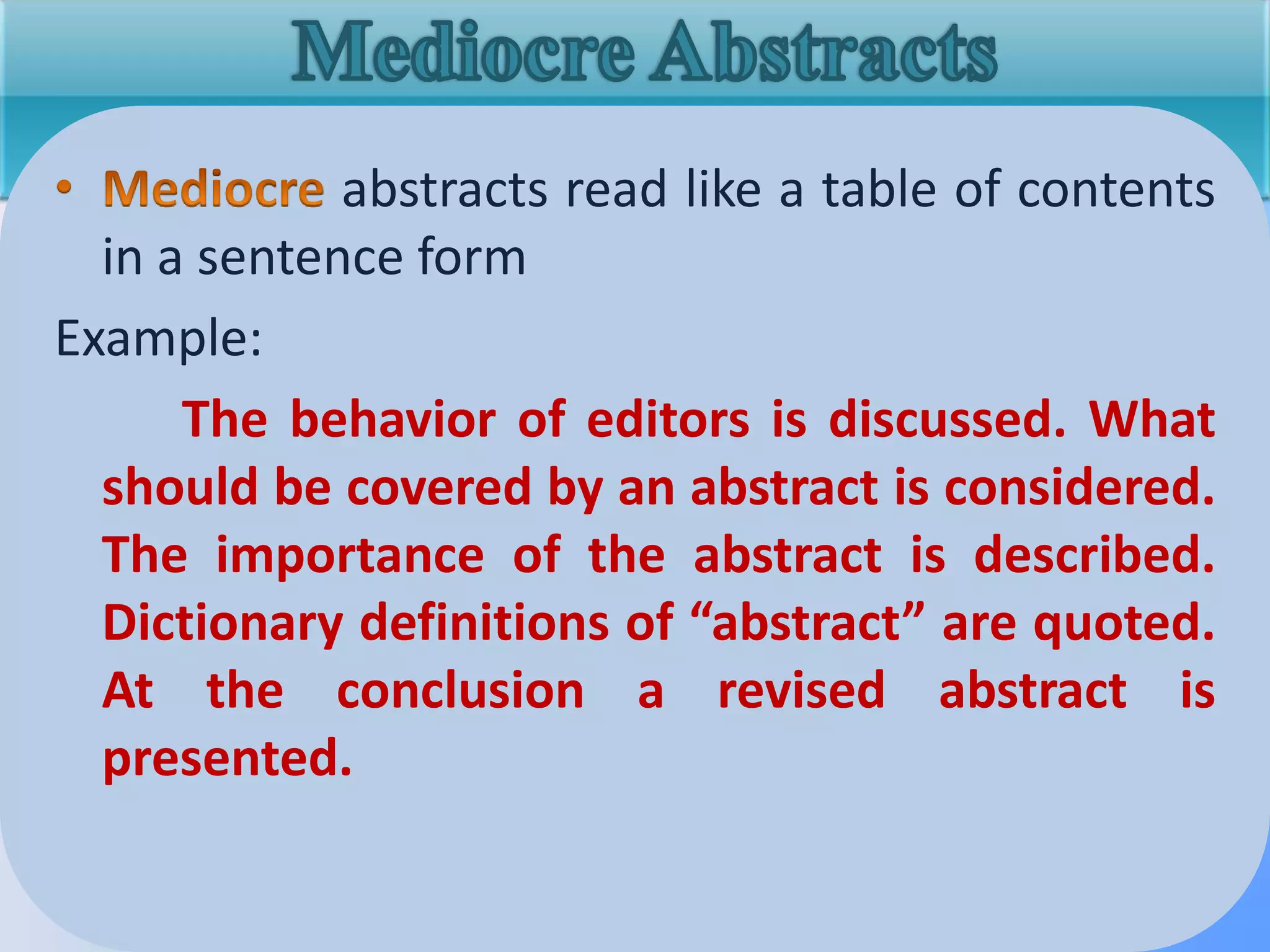 Abstract writing | PPSX