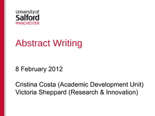 Abstract writing | PPT