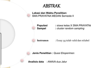 Abstrak tesis Q | PPTX