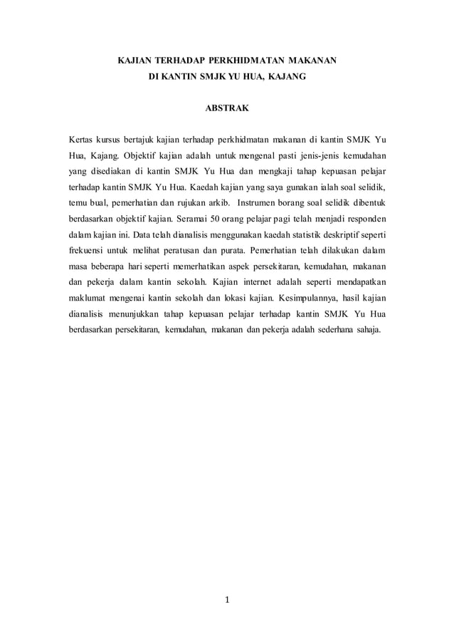 Contoh Kerja Kursus PBS STPM Pengajian Am 4 | DOCX