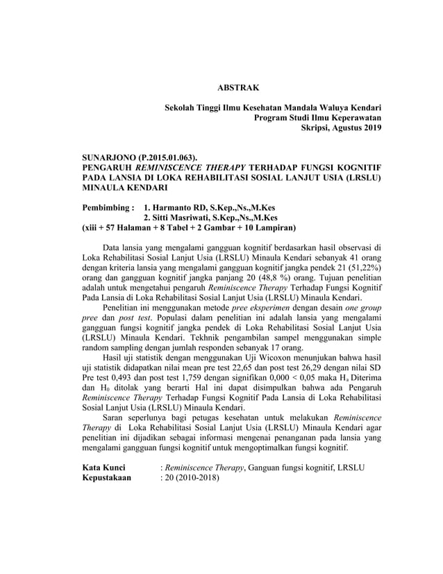 ABSTRAK Therapy mengingat masa lalu pada lansi.docx