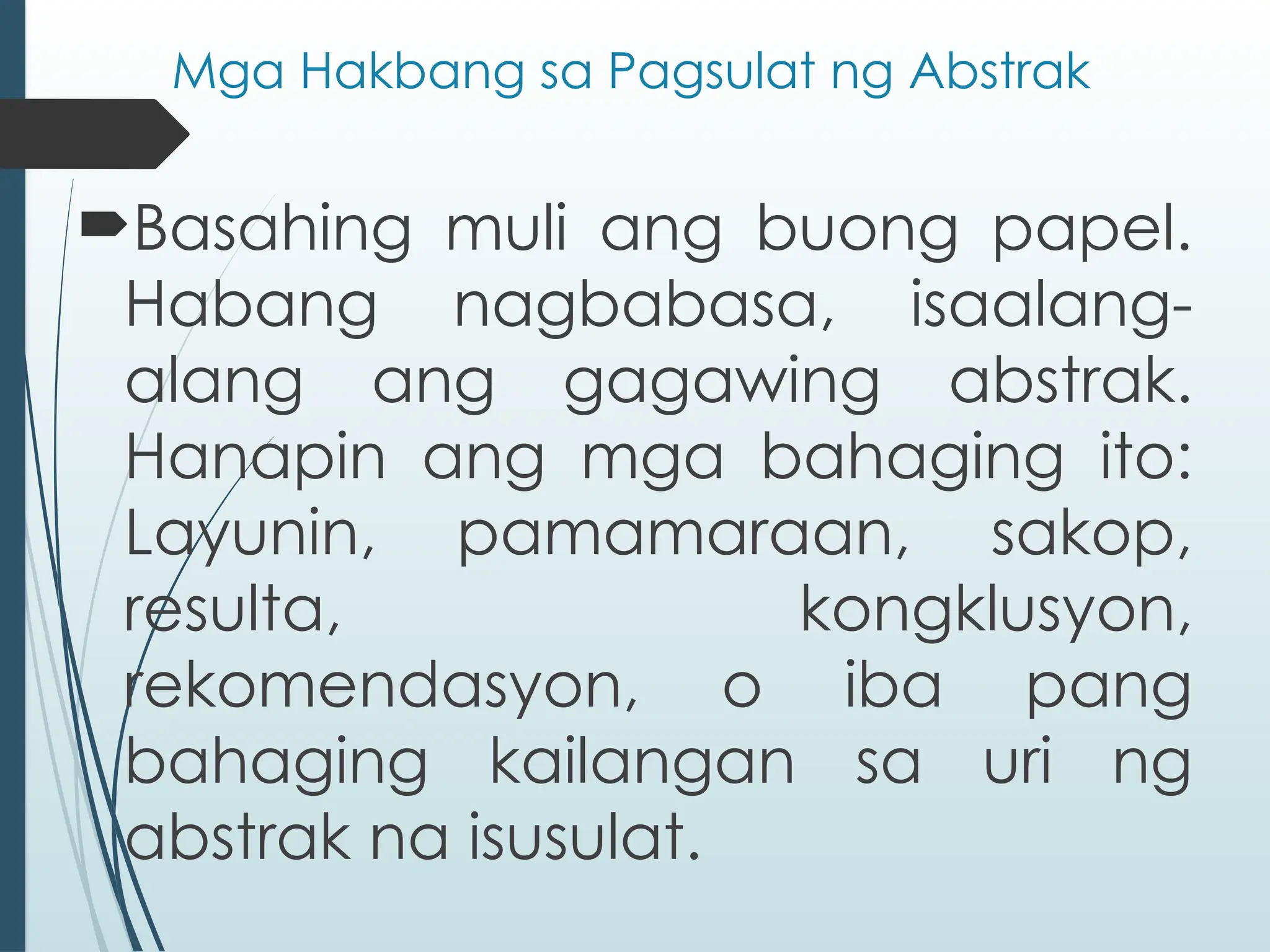 abstrak Filipino sa piling larangan.pptx