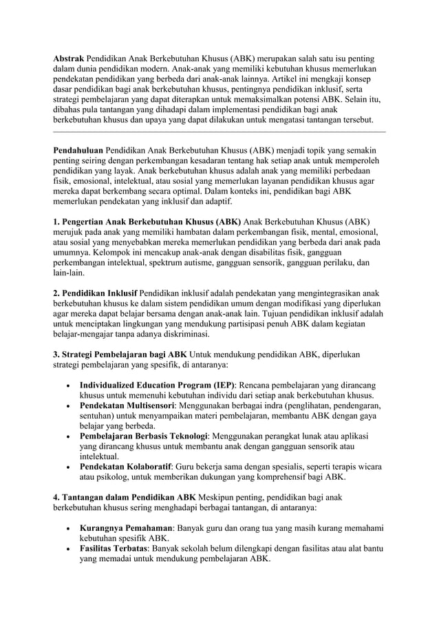 Abstrak Pendidikan Anak Berkebutuhan Khusus.pdf