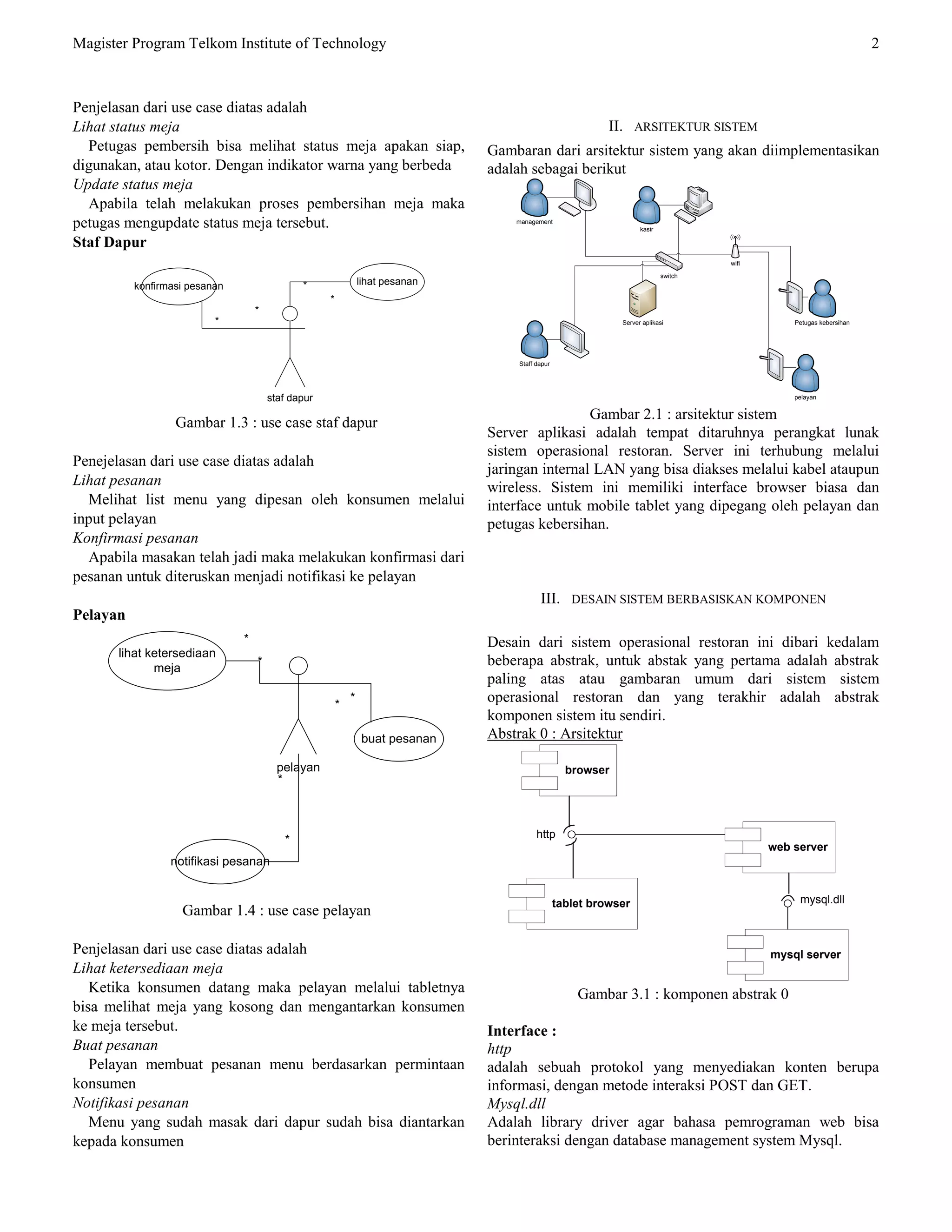 Desain Abstraksi Sistem Perangkat Lunak Operasional Restoran ...