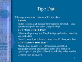 Abstraksi tipe data | PPT
