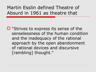 Absurdism | PPT
