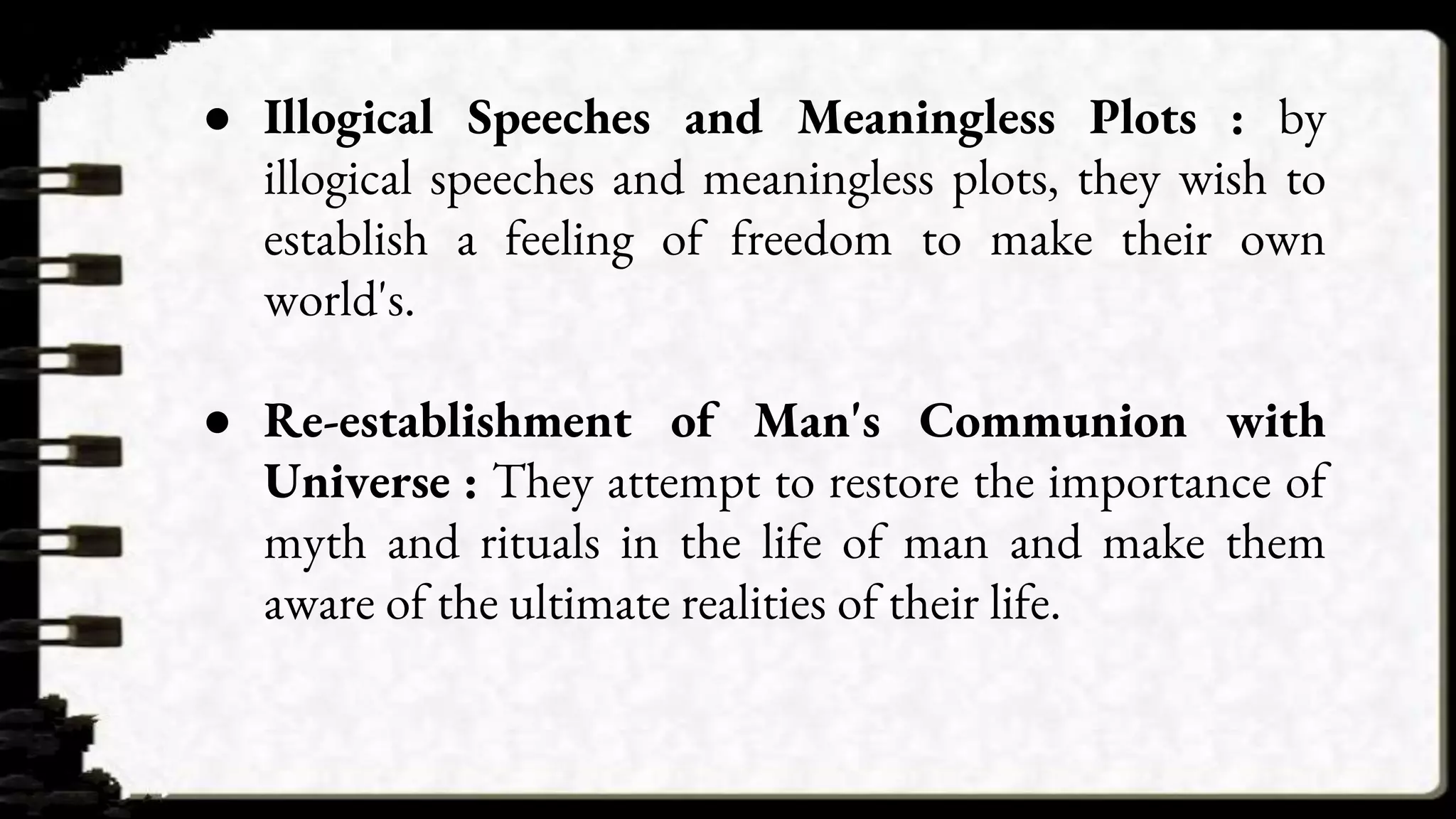 Characteristics of Absurd Theatre | PPTX