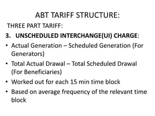 ABT (Availability Based Tariff) - UI (Unscheduled Interchange) | PPSX