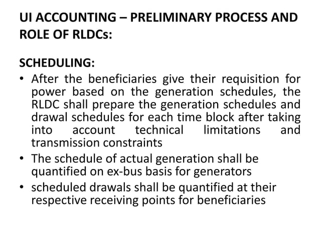 ABT (Availability Based Tariff) - UI (Unscheduled Interchange) | PPSX ...