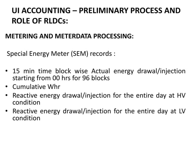 ABT (Availability Based Tariff) - UI (Unscheduled Interchange) | PPSX ...