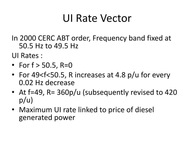 ABT (Availability Based Tariff) - UI (Unscheduled Interchange) | PPSX ...