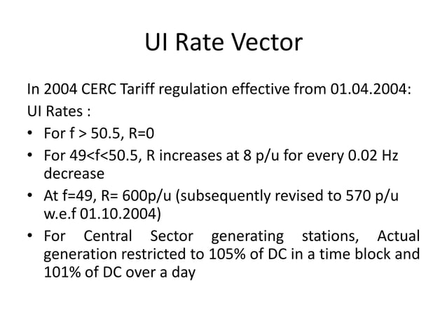 ABT (Availability Based Tariff) - UI (Unscheduled Interchange) | PPSX ...