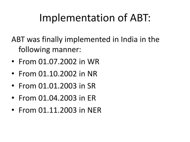 ABT (Availability Based Tariff) - UI (Unscheduled Interchange) | PPSX ...