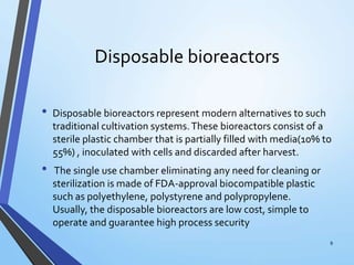 Bioreactors for plant cell cultures | PPTX