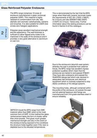 Abtech BPG Fire Rated Enclosures - Fire Rated Resistant Enclosures | PDF