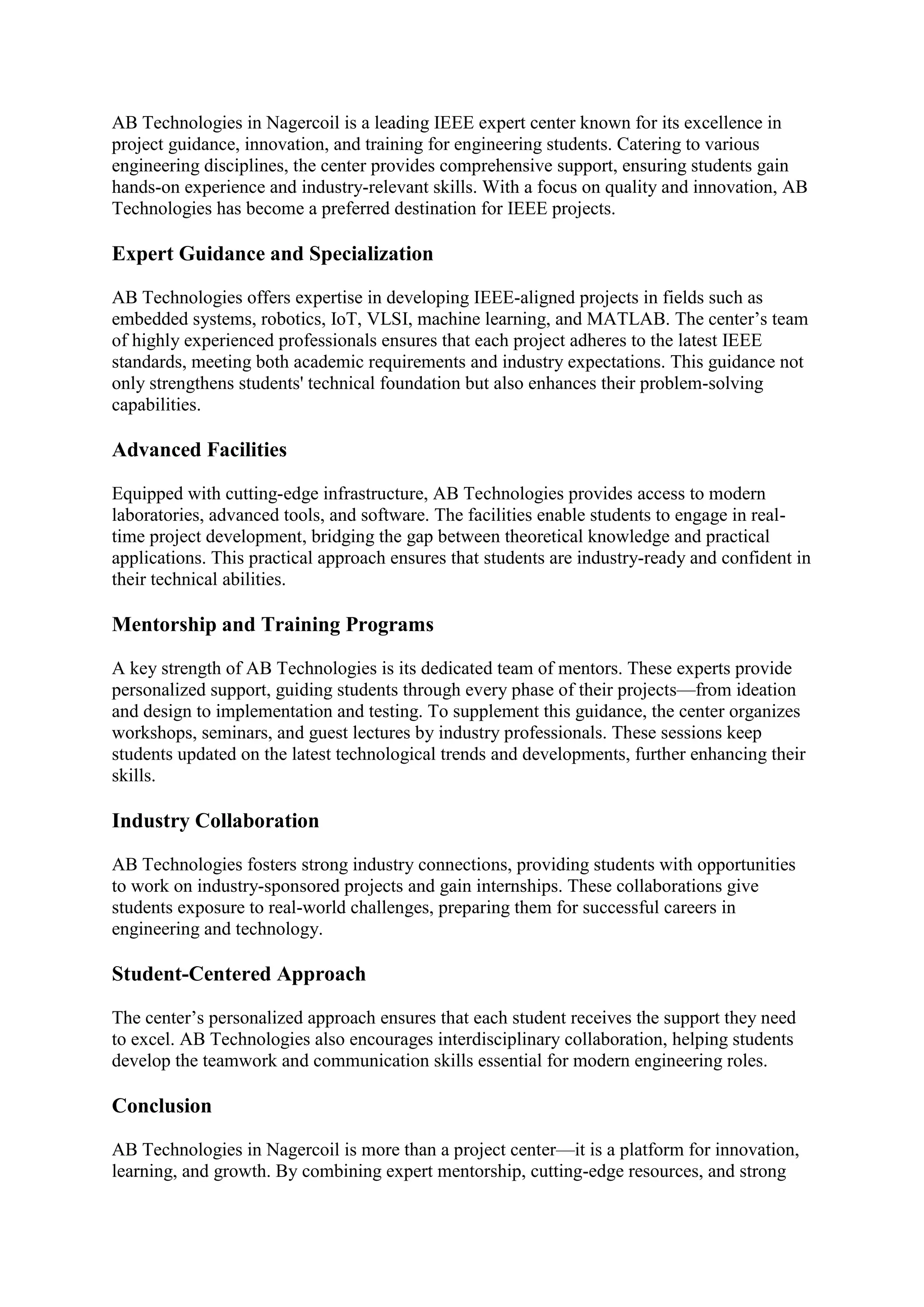 IEEE Expert in Nagercoil IEEE Expert in Nagercoil | PDF