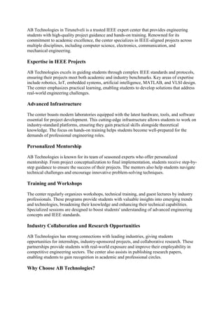 IEEE expert in Tirunelveli IEEE expert in Tirunelveli | PDF