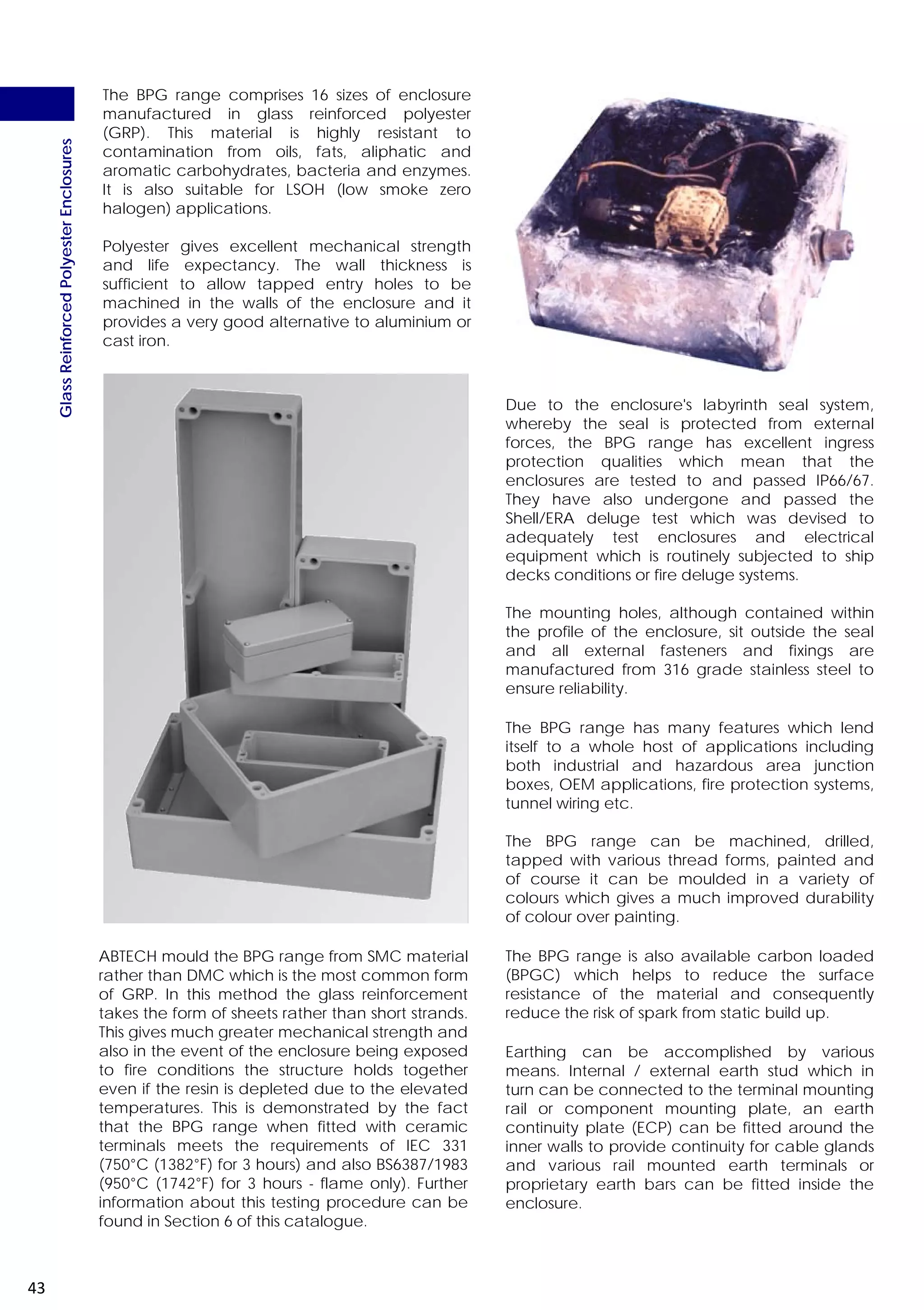 Abtech Hazardous Area Electrical Enclosures & Junction Boxes - High Voltage & Hazardous Area | PDF