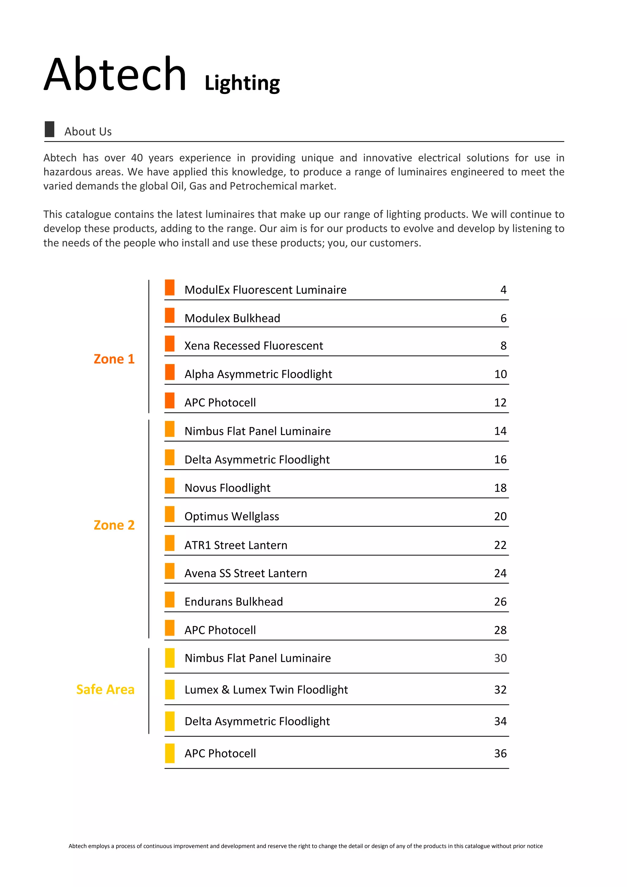 Abtech Lighting - Hazardous Area Zone 1 Zone 2 (ATEX IECEx) Lighting | PDF