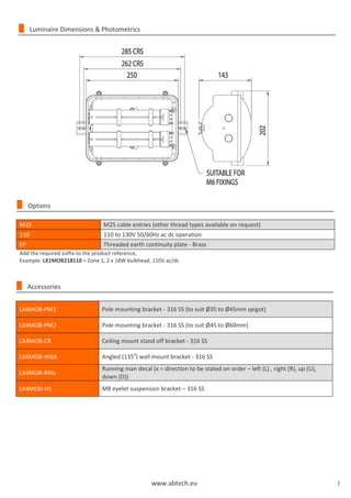 Abtech Lighting - Hazardous Area Zone 1 Zone 2 (ATEX IECEx) Lighting | PDF