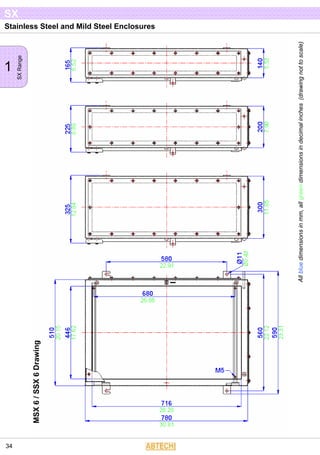 Abtech SX Stainless Steel Junction Boxes & Enclosures (Zone 1 & 2, ATEX) | PDF