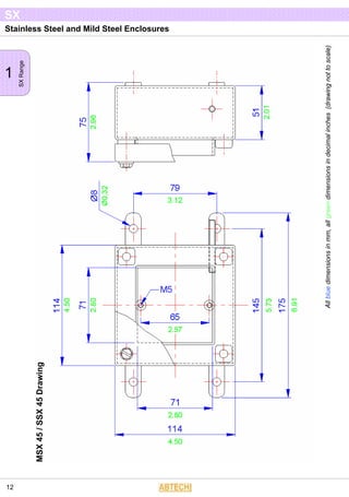 Abtech SX Stainless Steel Junction Boxes & Enclosures (Zone 1 & 2, ATEX) | PDF