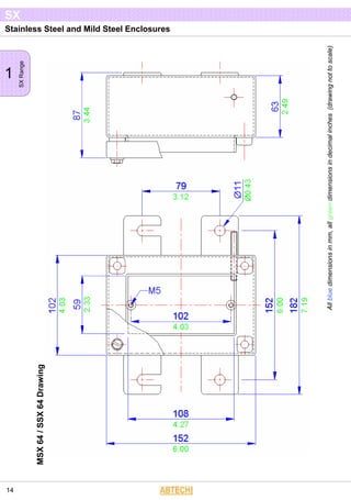 Abtech SX Stainless Steel Junction Boxes & Enclosures (Zone 1 & 2, ATEX) | PDF