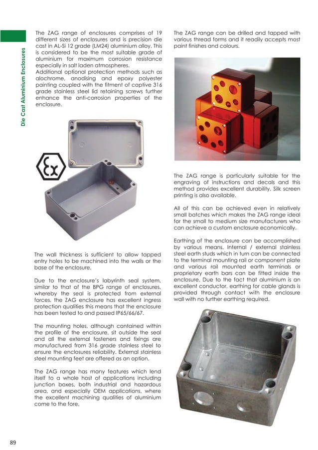 Abtech ZAG11 Aluminium Electrical Enclosure & Junction Box | PDF