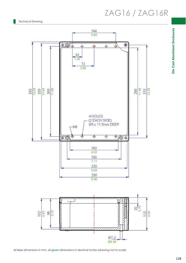 Abtech ZAG12 Aluminium Electrical Enclosure & Junction Box | PDF