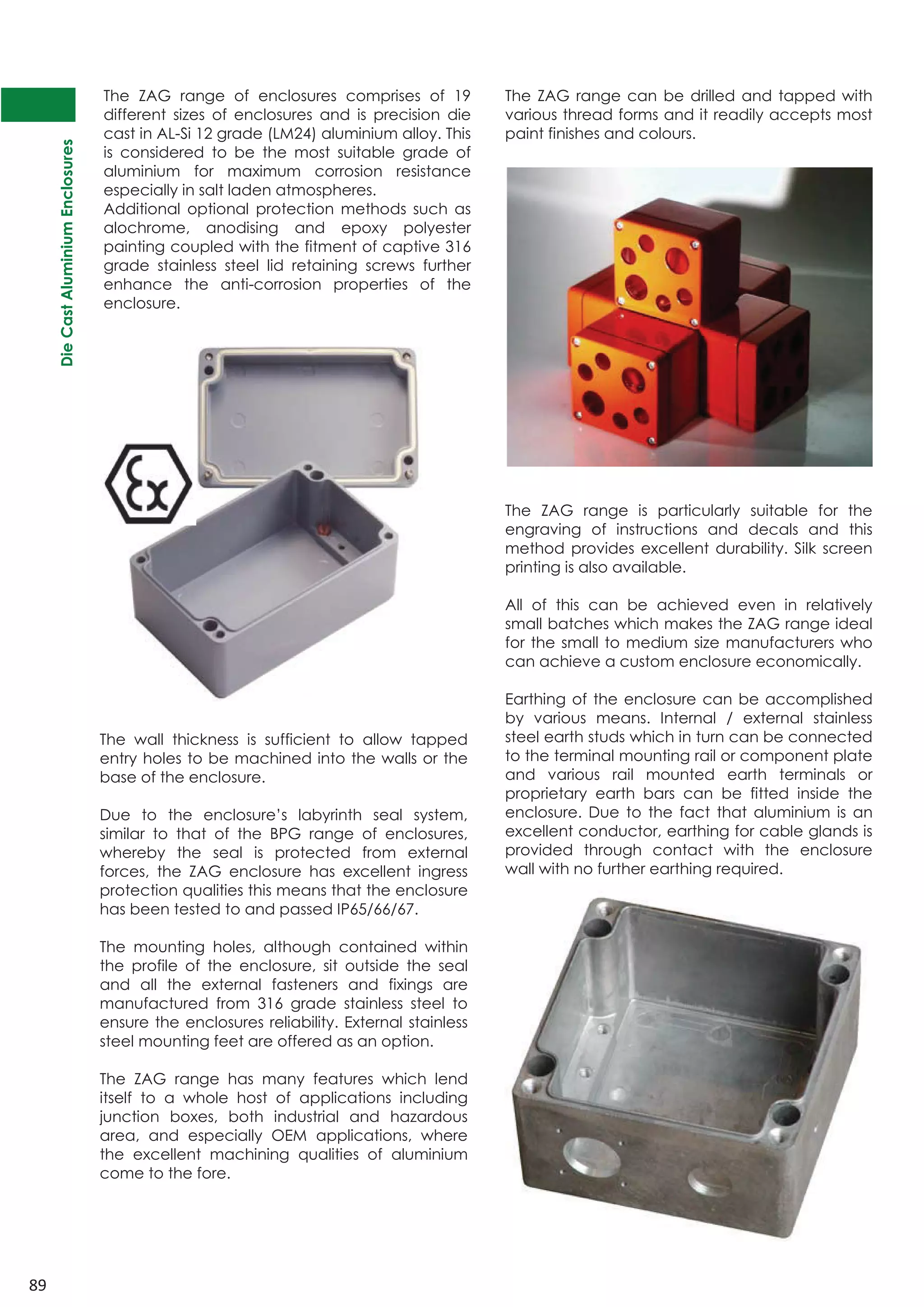 Abtech ZAG5 Aluminium Electrical Enclosure & Junction Box | PDF