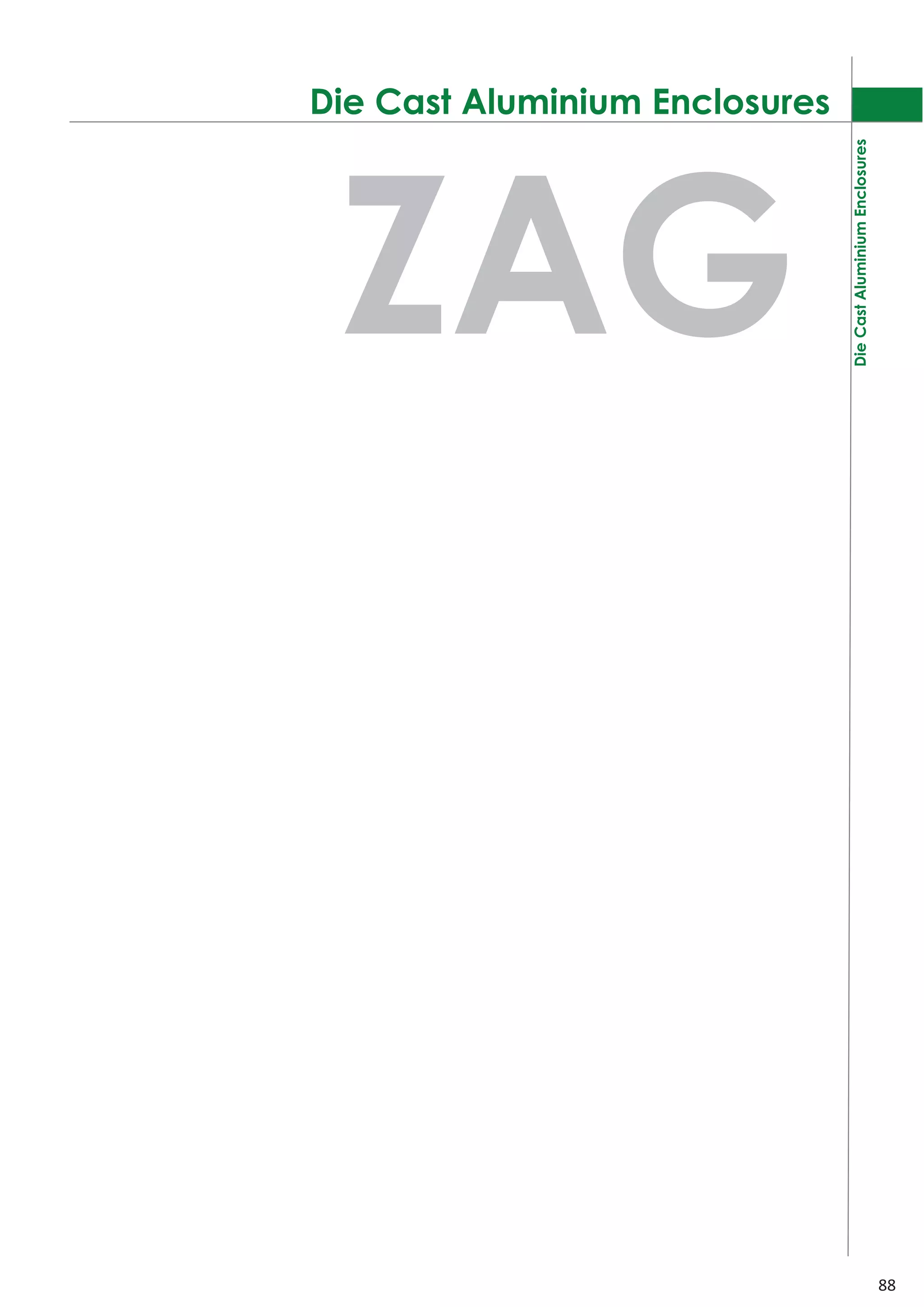 Abtech ZAG9 Aluminium Electrical Enclosure & Junction Box | PDF